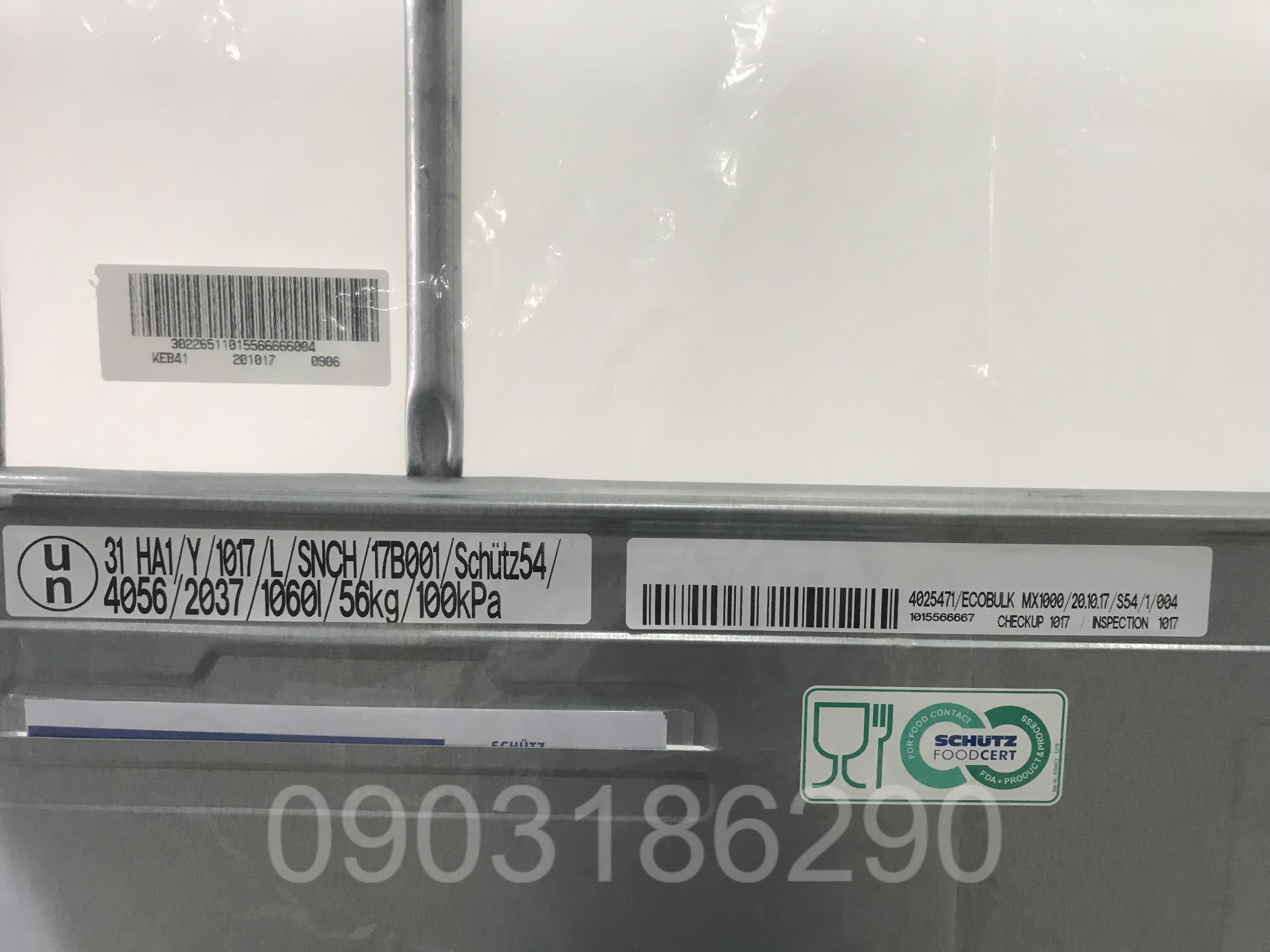 Tank IBC chứng nhận FSSC 22000 - Zonepack Việt Nam.